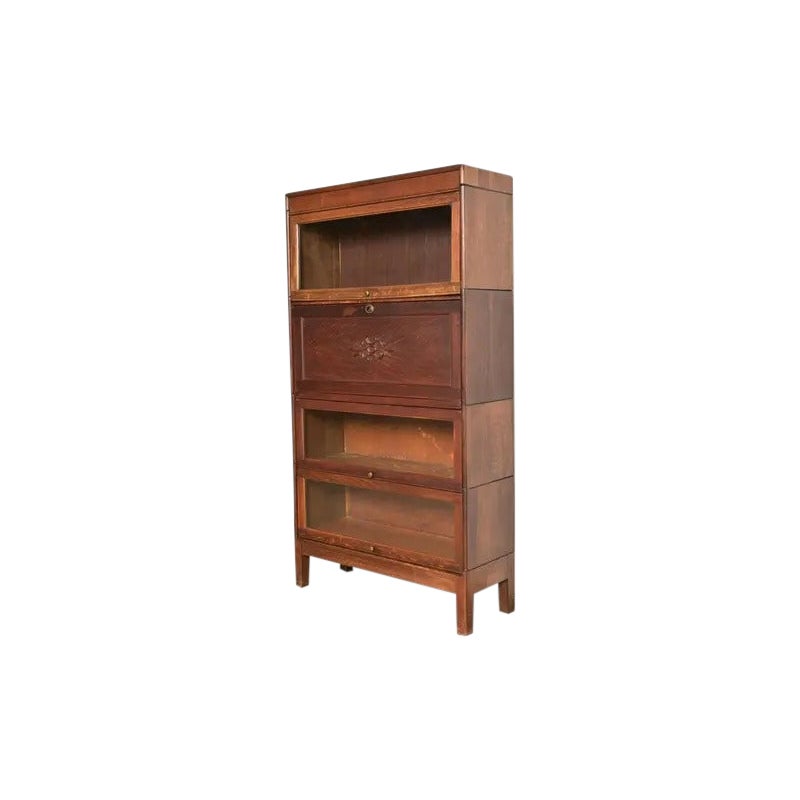 Mission Oak Arts and Crafts Gustav Stickley Craftsman Two Door Bookcase ...