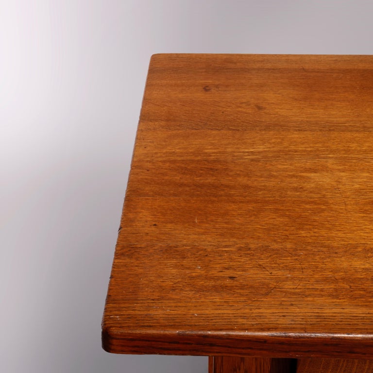 Antique Mission Oak Arts and Crafts Limbert Desk Library Table, circa ...