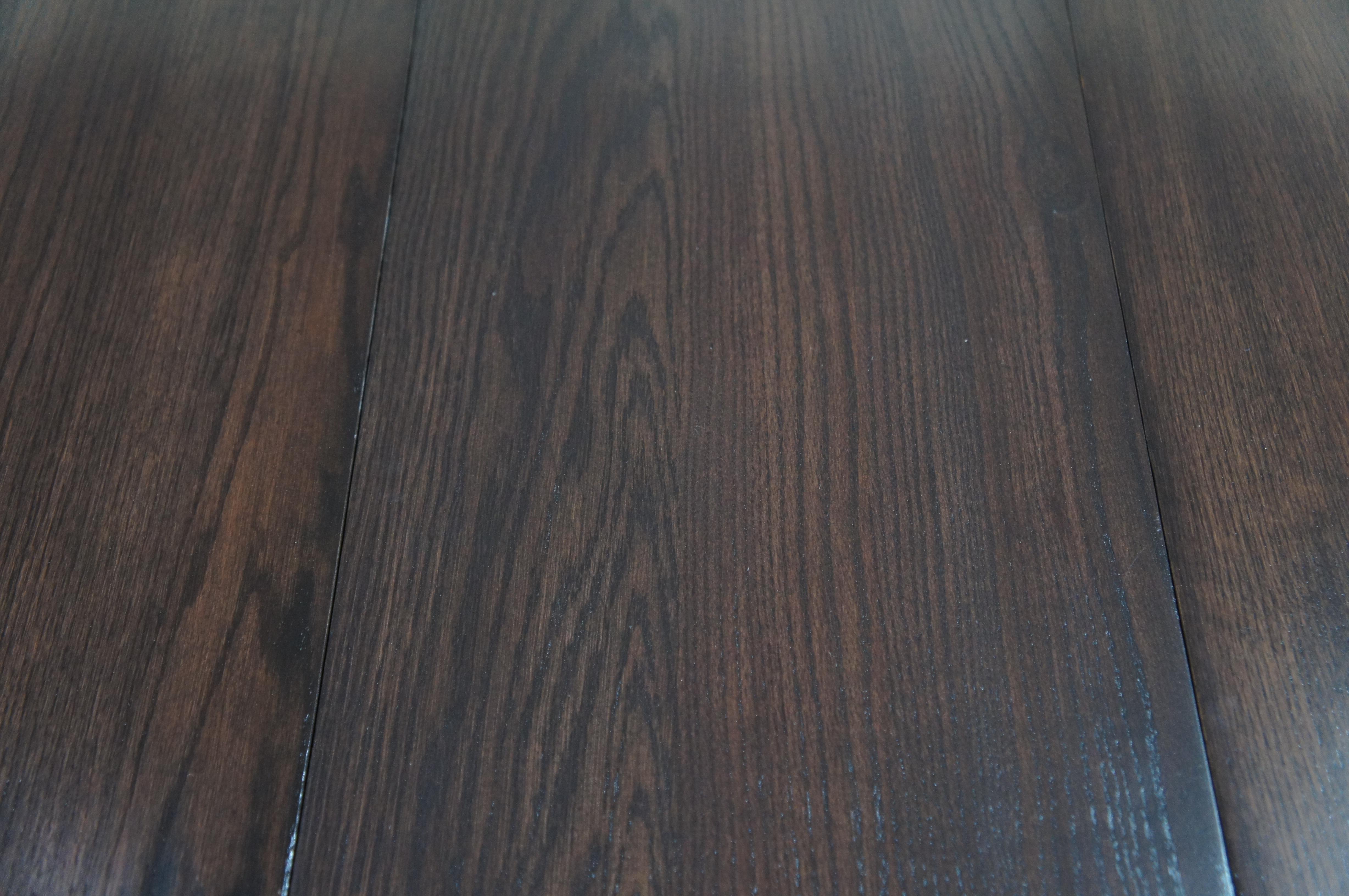 Antique Mission Style Round Extendable Oak Pedestal Breakfast Dining ...