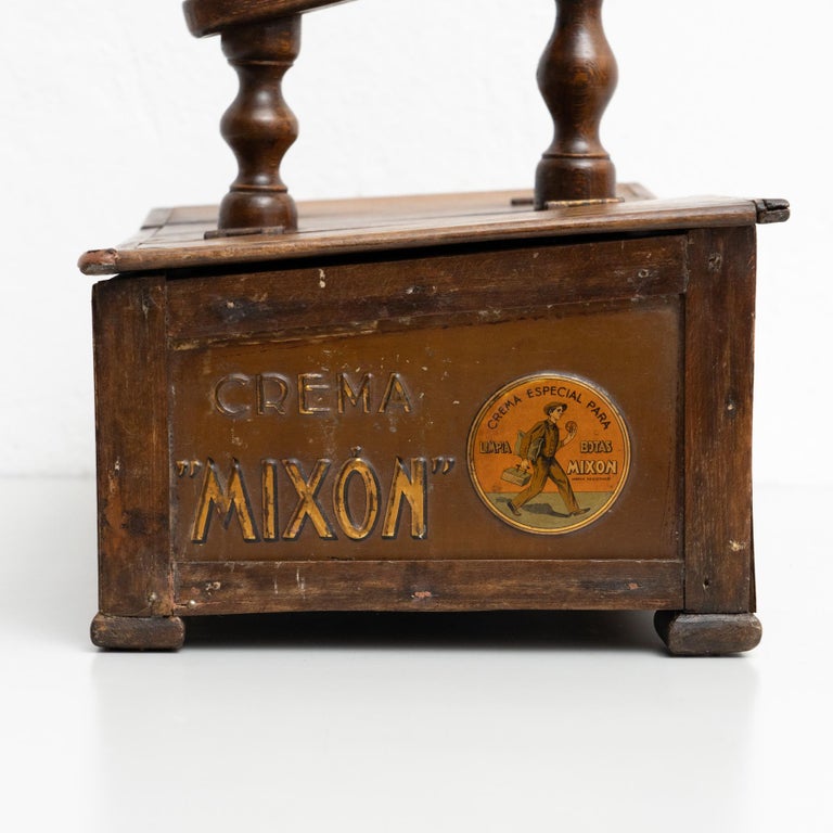 Antique 'Mixon' Cream Spanish Shoe Shiner Box, circa 1930 For Sale at ...