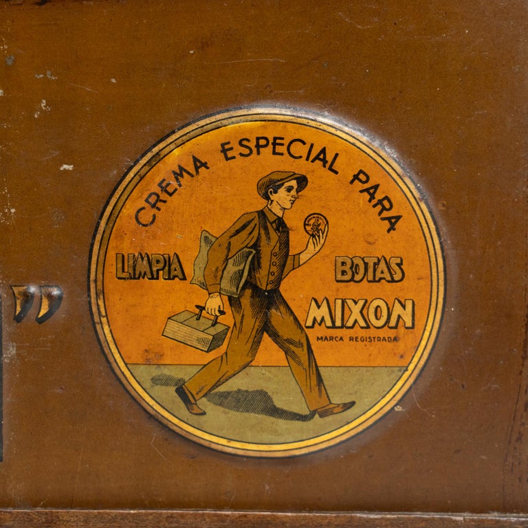 Antique 'Mixon' Cream Spanish Shoe Shiner Box, circa 1930 For Sale at ...