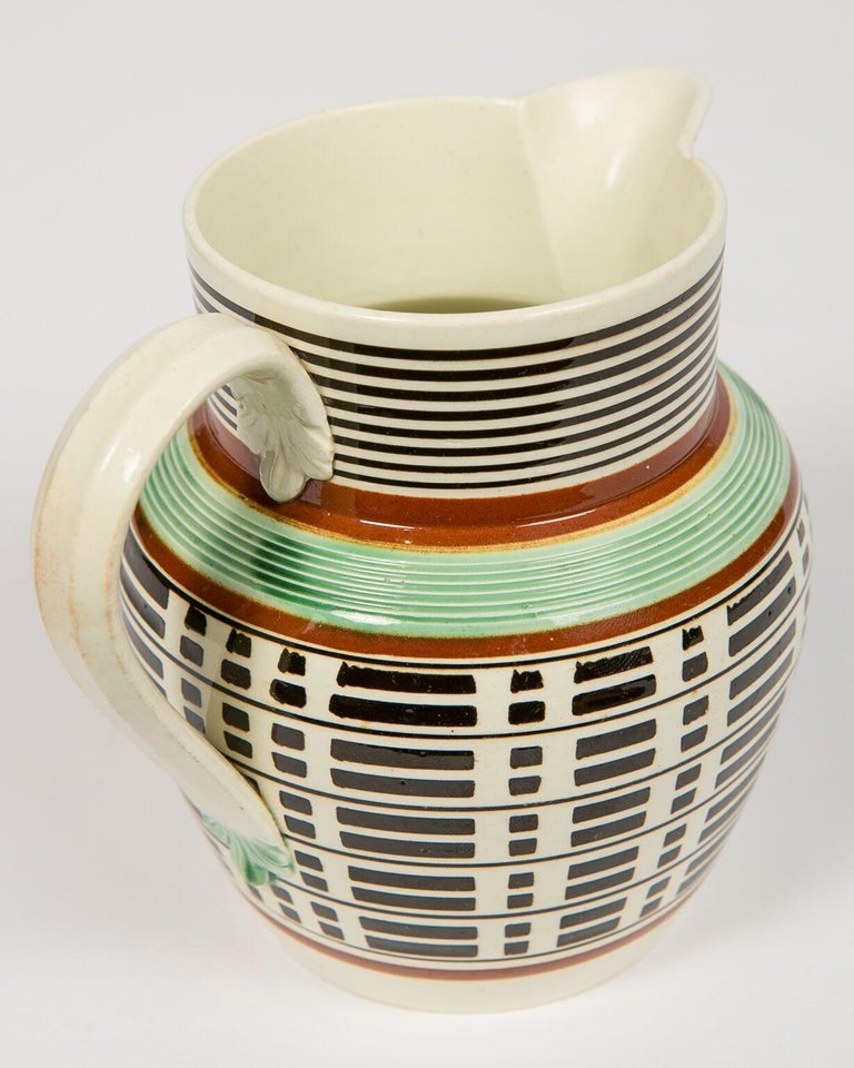 Antique Mochaware Pitcher Made in England. circa 1815 at 1stDibs
