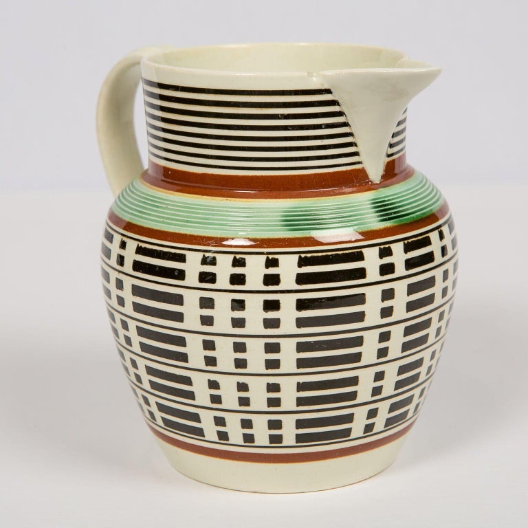 Antique Mochaware Pitcher Made in England. circa 1815 at 1stDibs