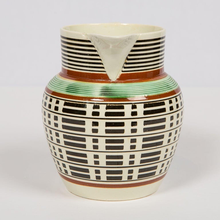 Antique Mochaware Pitcher Made in England. circa 1815 at 1stDibs