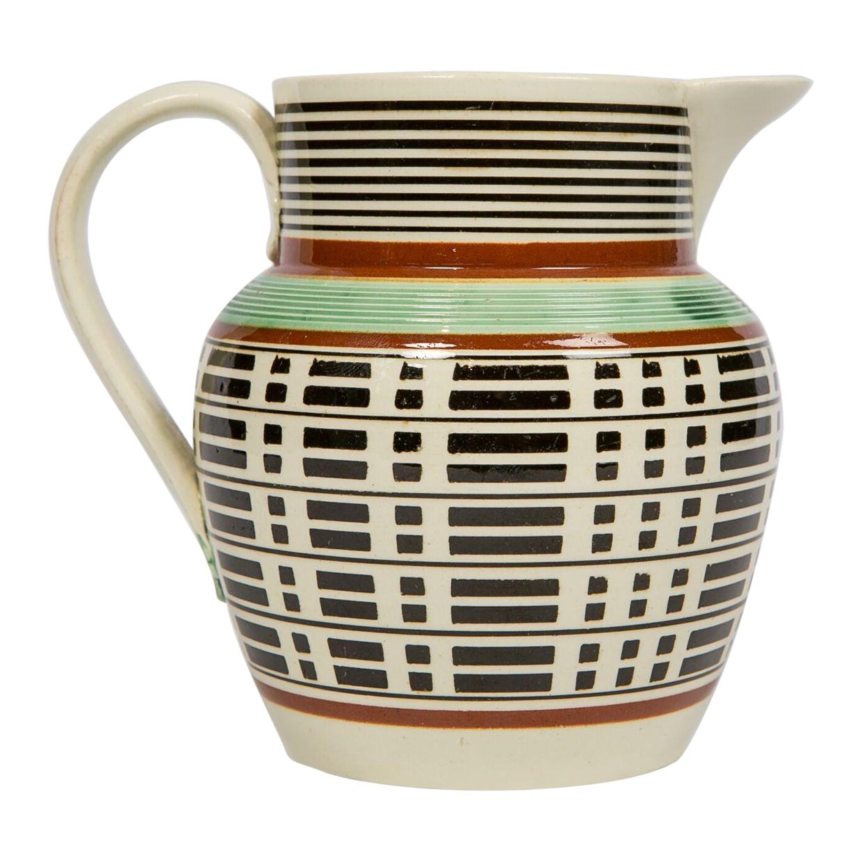 Antique Mochaware Pitcher Made in England. circa 1815 at 1stDibs