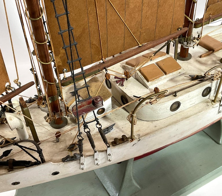 Antique Model of a Two Masted Schooner at 1stDibs