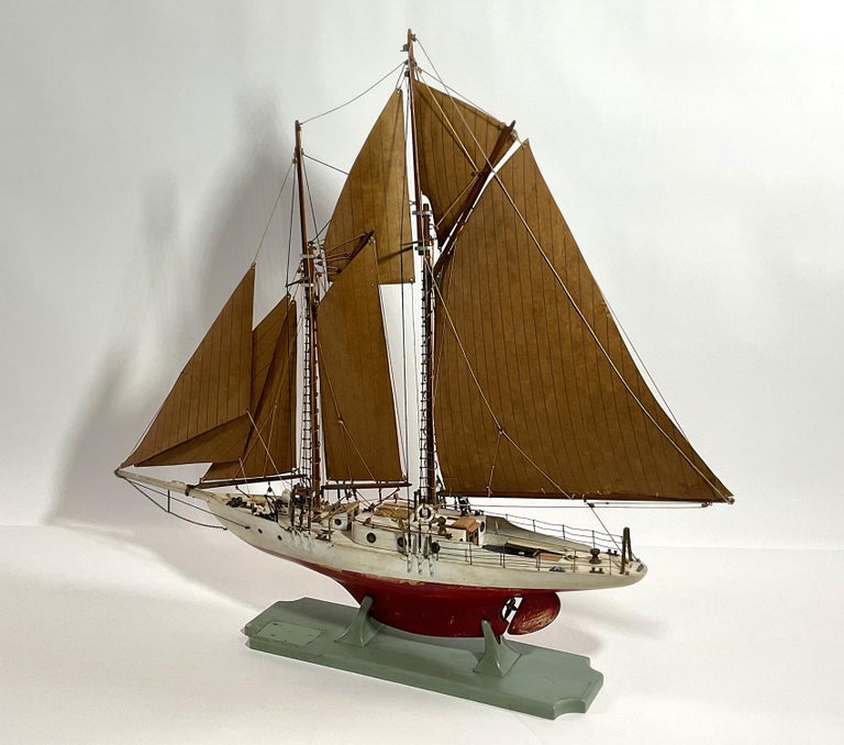 Antique Model of a Two Masted Schooner at 1stDibs