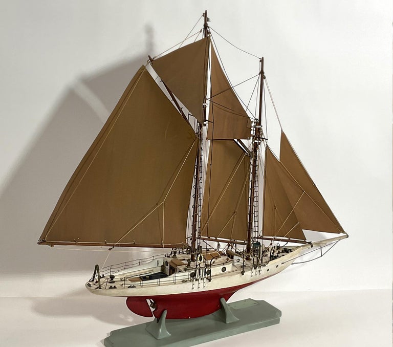 Antique Model of a Two Masted Schooner at 1stDibs