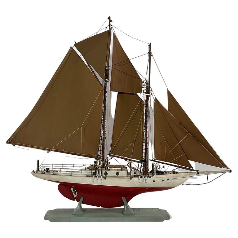 Antique Model of a Two Masted Schooner at 1stDibs