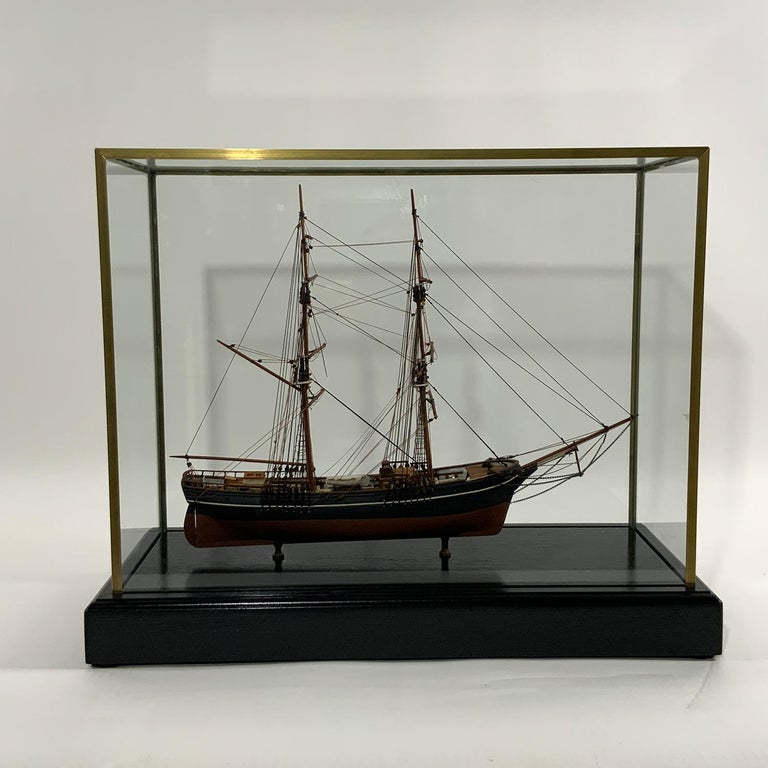 Antique Model of the Brig Volante For Sale at 1stDibs