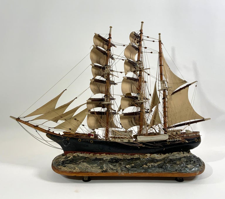 Antique Model of Windjammer Louise For Sale at 1stDibs