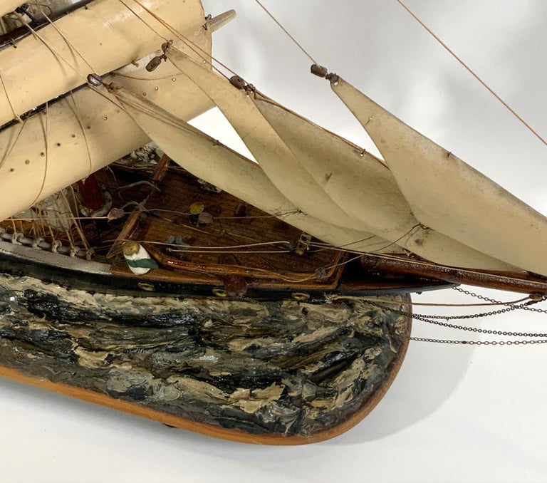 Antique Model of Windjammer Louise For Sale at 1stDibs