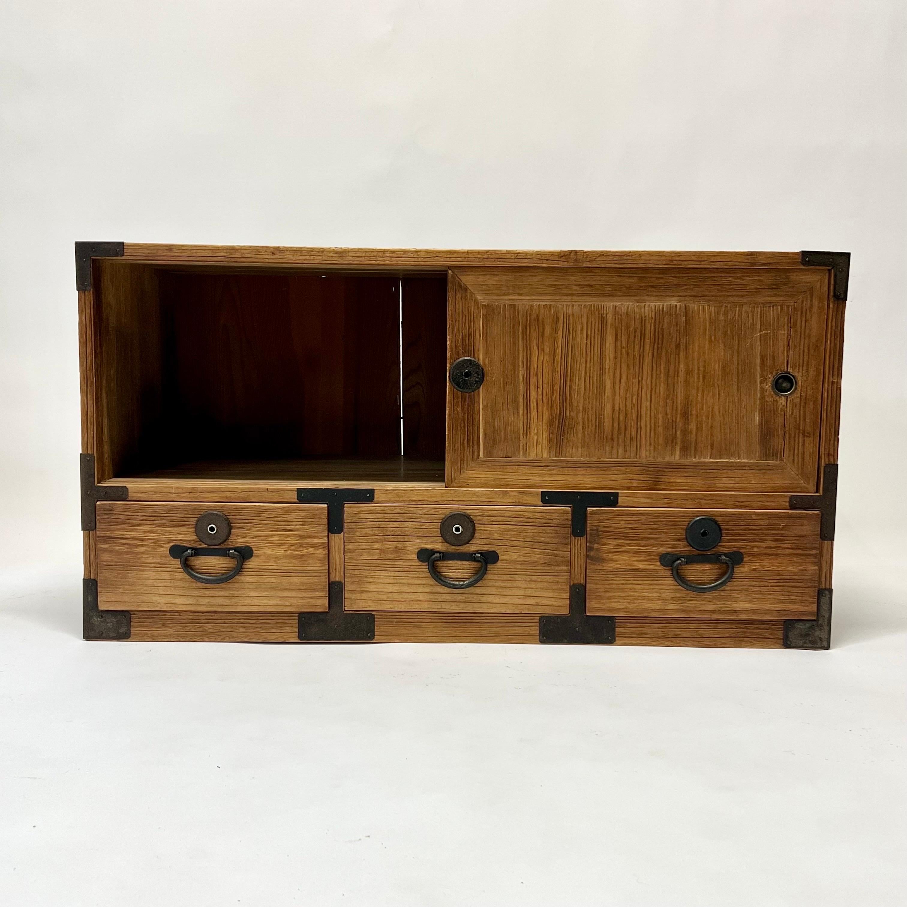 Antique Modern Japanese Low Tansu c1900s at 1stDibs | modern tansu