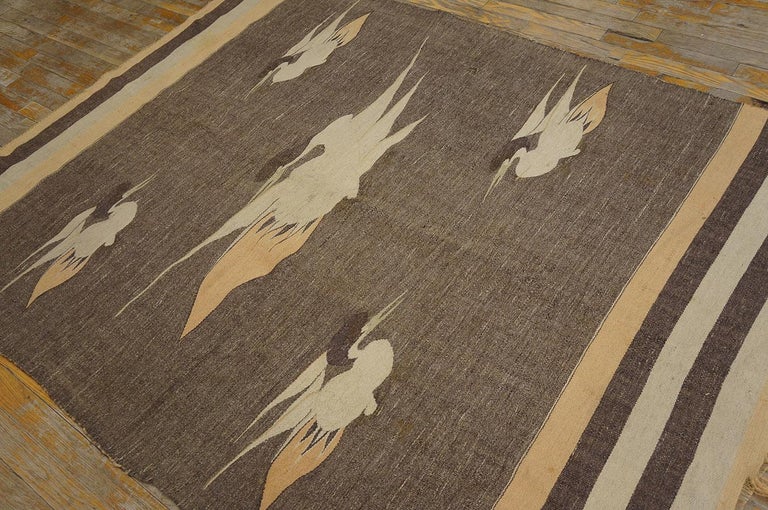 Antique Mongolian, Flat weave Rug For Sale at 1stDibs