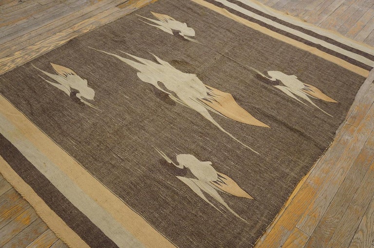Antique Mongolian, Flat weave Rug For Sale at 1stDibs