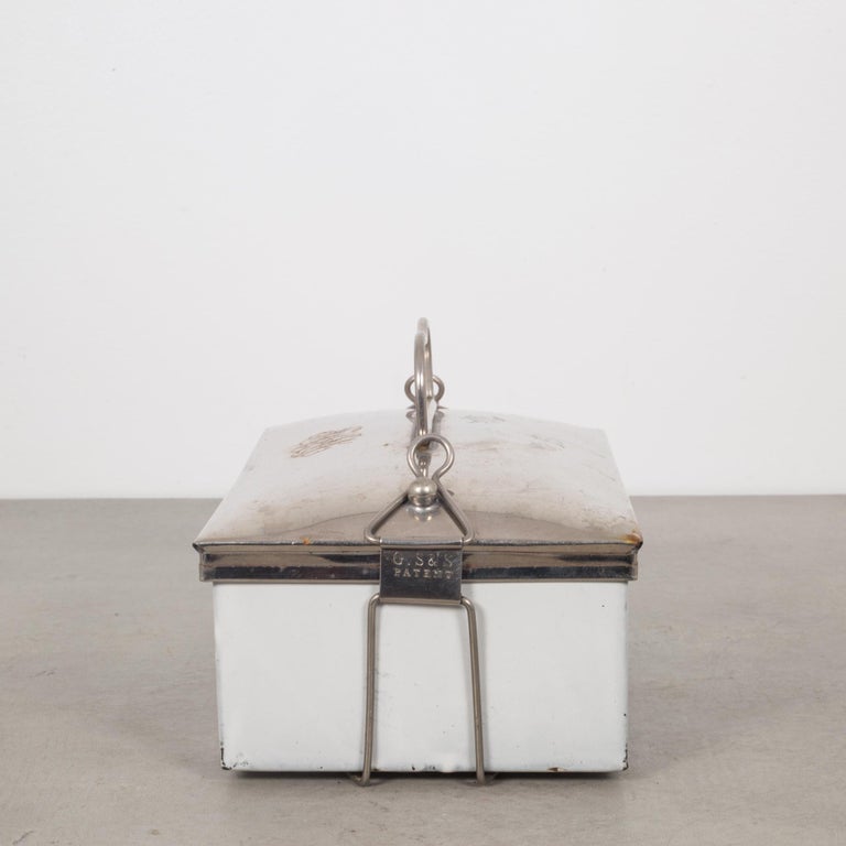 Antique Monogrammed Porcelain Food Storage Container, circa 1920 For ...