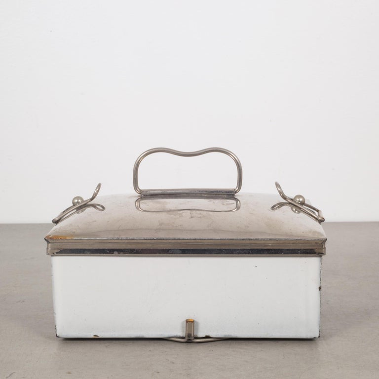 Antique Monogrammed Porcelain Food Storage Container, circa 1920 For ...