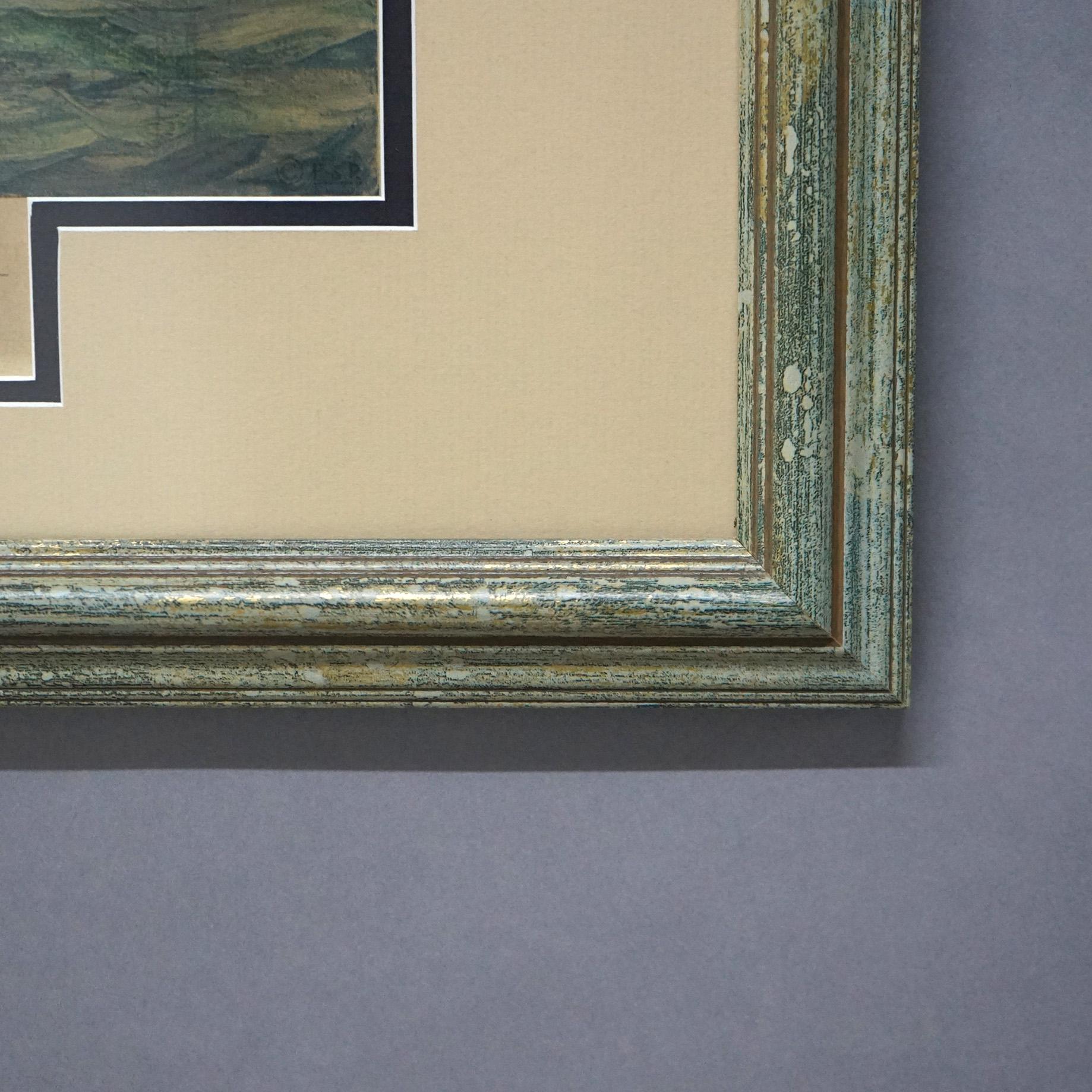 Antique Montague Dawson Clipper Ship Oversized Print, circa 1920 For ...