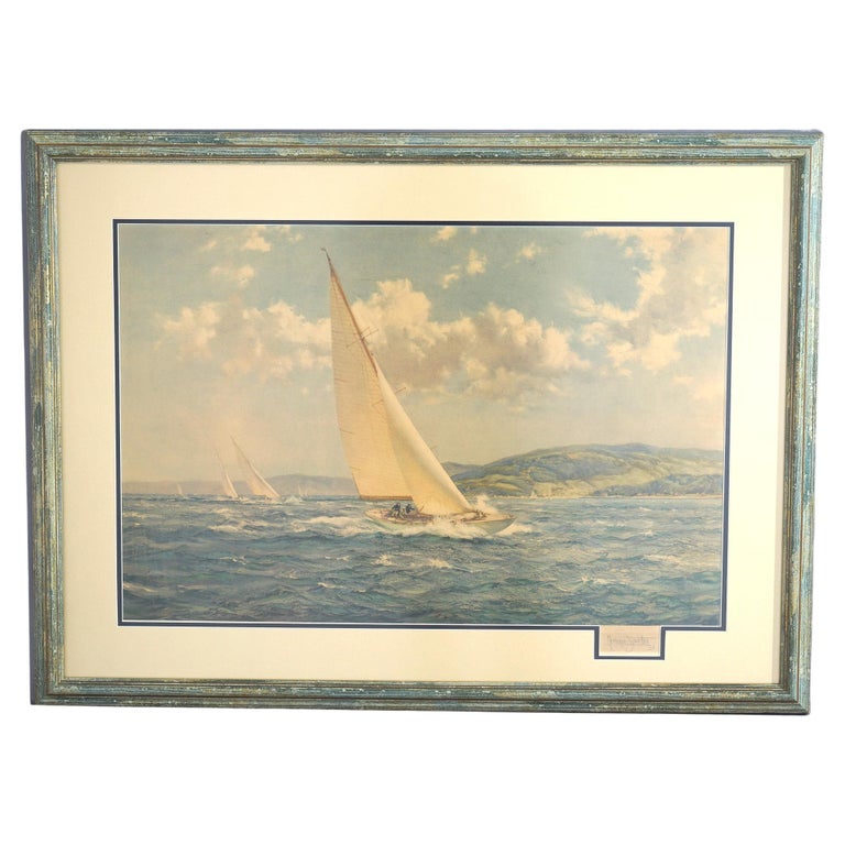 Antique Montague Dawson Clipper Ship Oversized Print Circa 1920 For ...