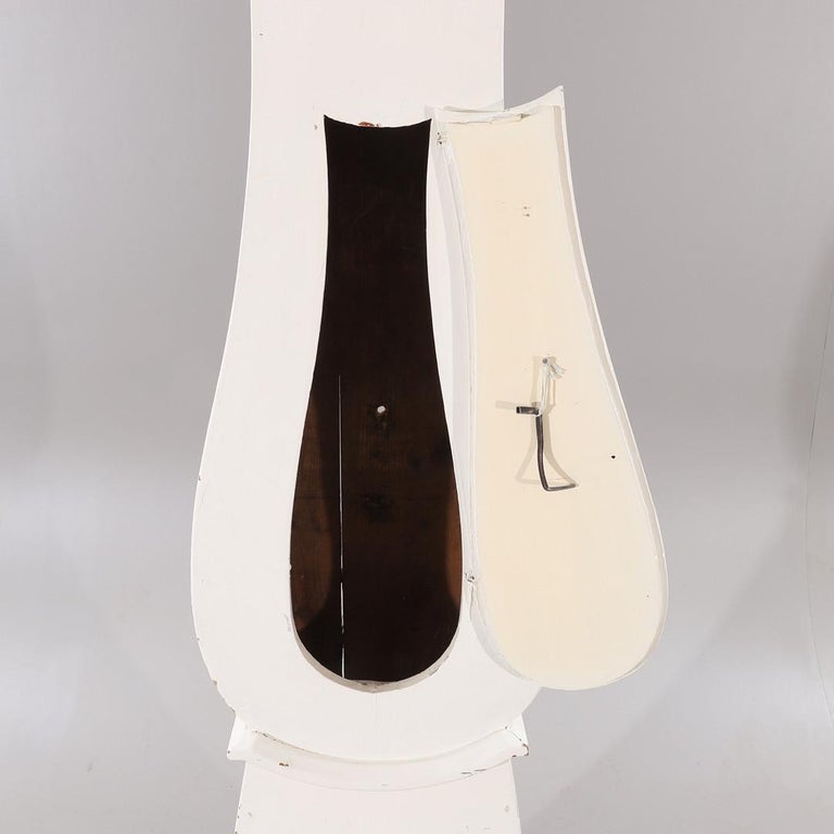 Antique Mora Clock Swedish White Gustavian Early 1800s Jacob Oberg For ...