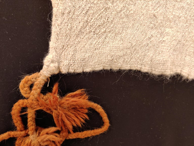 Antique Moroccan Berber Henna-Dyed Woman's Ceremonial Head Cover For ...