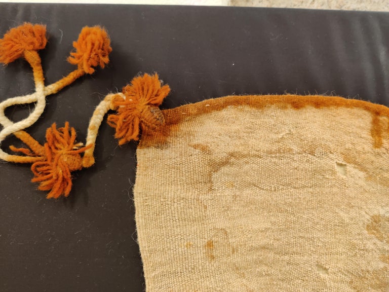 Antique Moroccan Berber Henna-Dyed Woman's Ceremonial Head Cover For ...