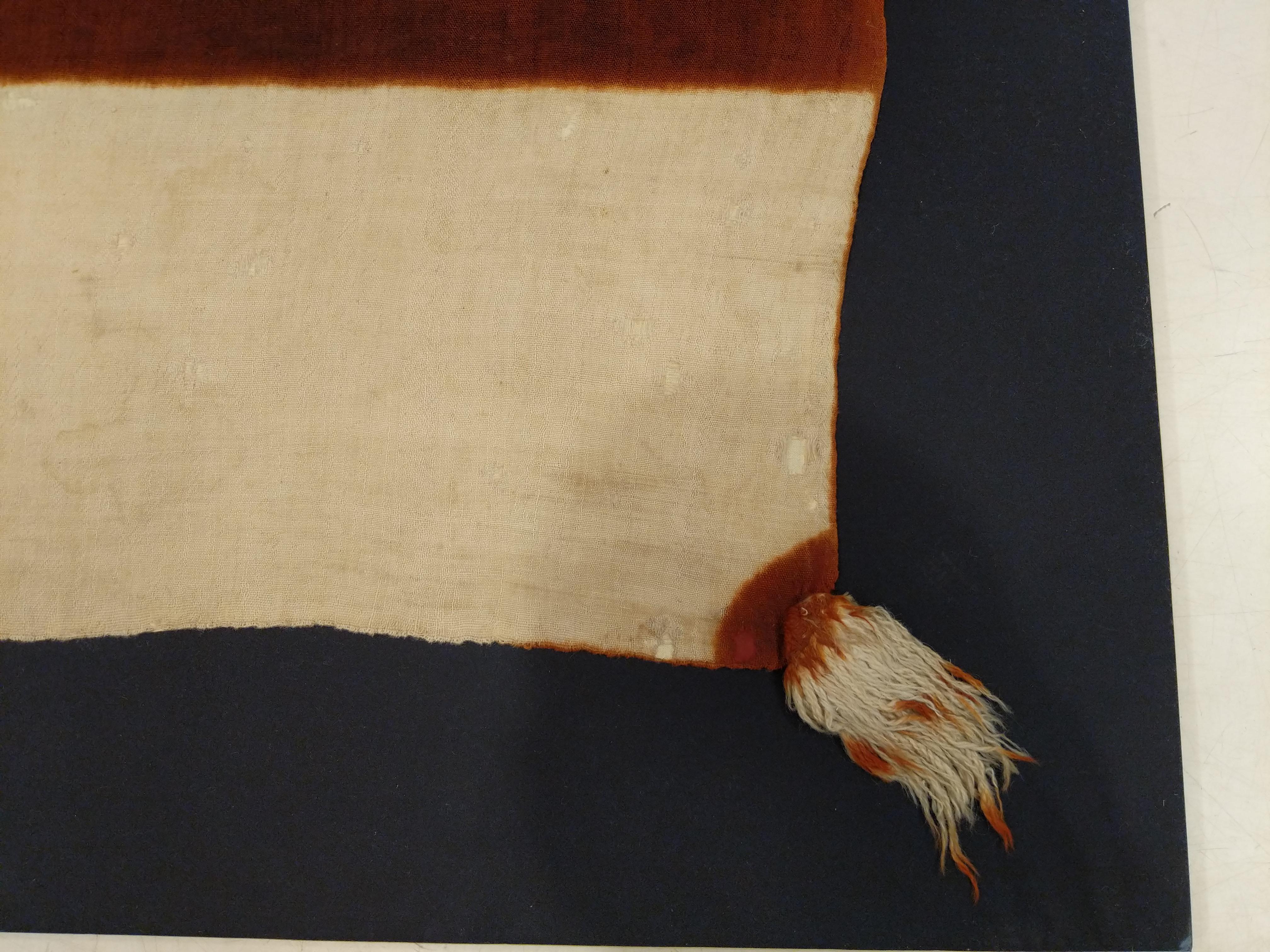 Antique Moroccan Berber Henna-Dyed Woman's Ceremonial Head Scarf at 1stDibs