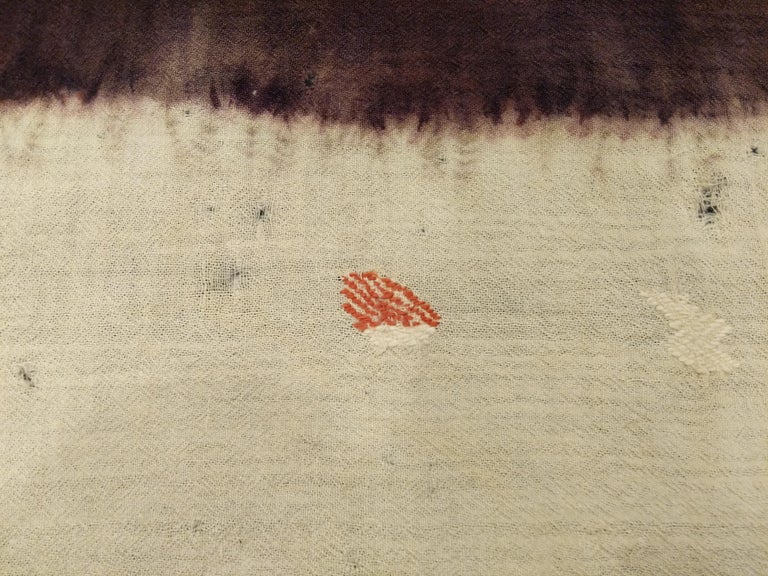 Antique Moroccan Berber Henna-Dyed Woman's Ceremonial Head Scarf at 1stDibs