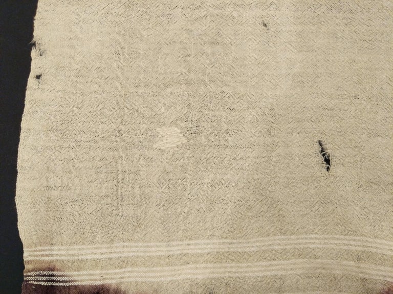 Antique Moroccan Berber Henna-Dyed Woman's Ceremonial Head Scarf at 1stDibs