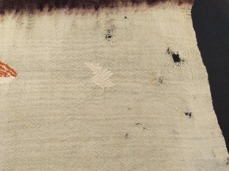 Antique Moroccan Berber Henna-Dyed Woman's Ceremonial Head Scarf at 1stDibs