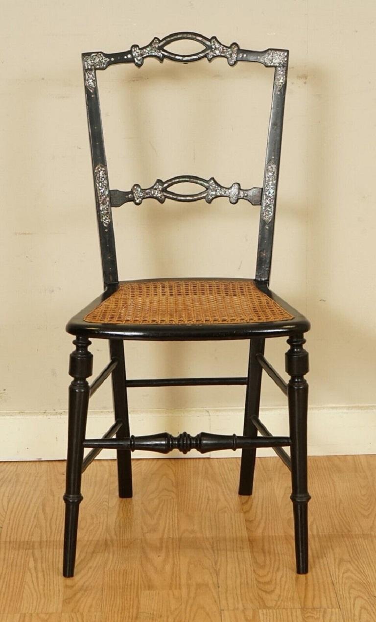 Antique Mother of Pearl Inlaid Ebonised Regency Chair, circa 1815 For ...