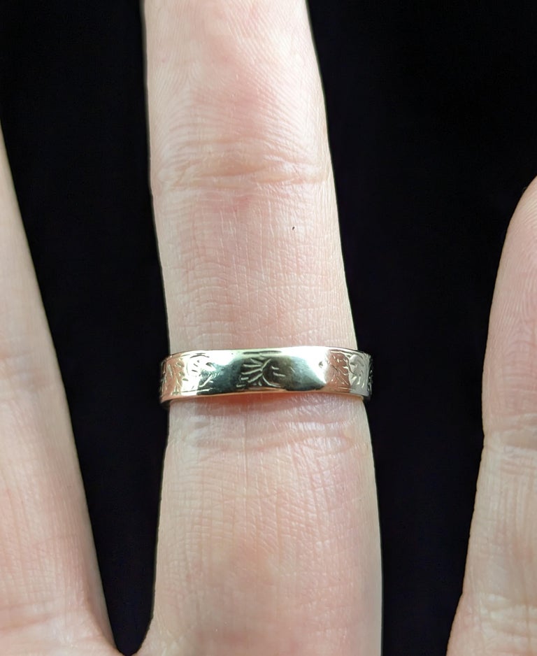 Antique Mourning Buckle Ring, 9k Gold, Victorian For Sale at 1stDibs