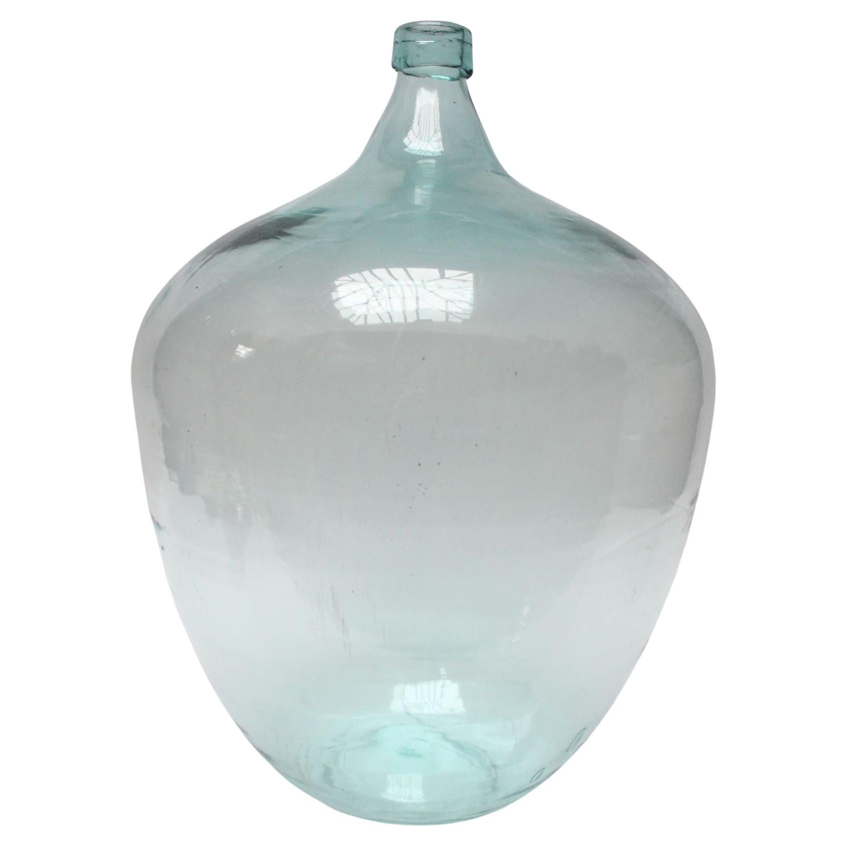 French Antique Demijohn in a Great Color at 1stDibs