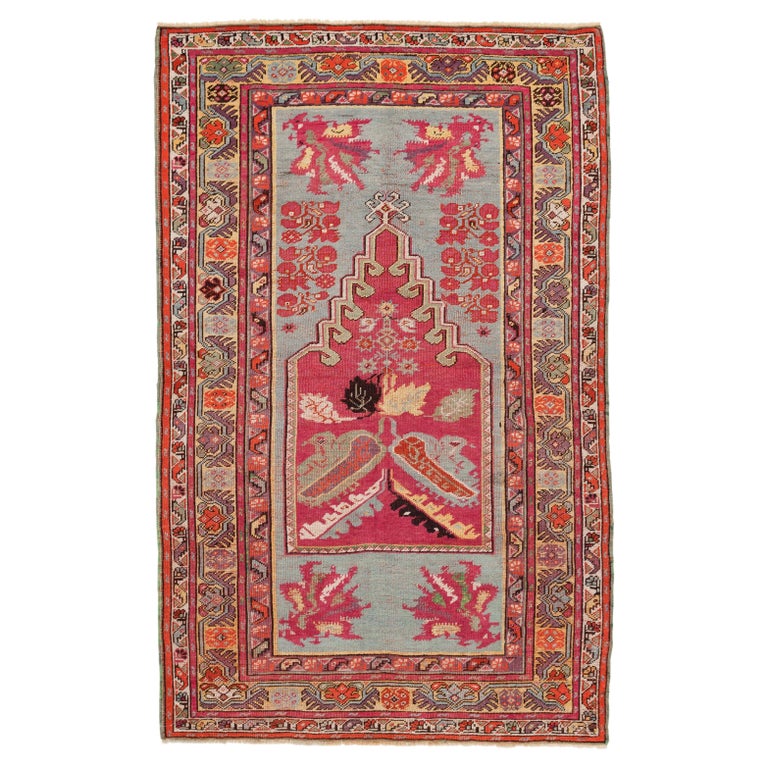 Antique Mucur 'Mudjar / Mujur' Prayer Rug, Turkish Central Anatolian ...