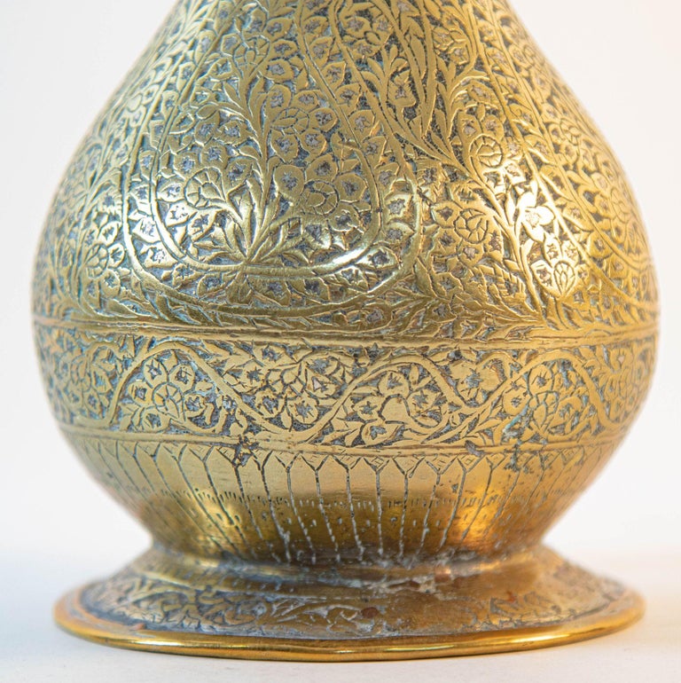 Antique Mughal Engraved 19th Century Hookah Base Indo-Persian For Sale ...
