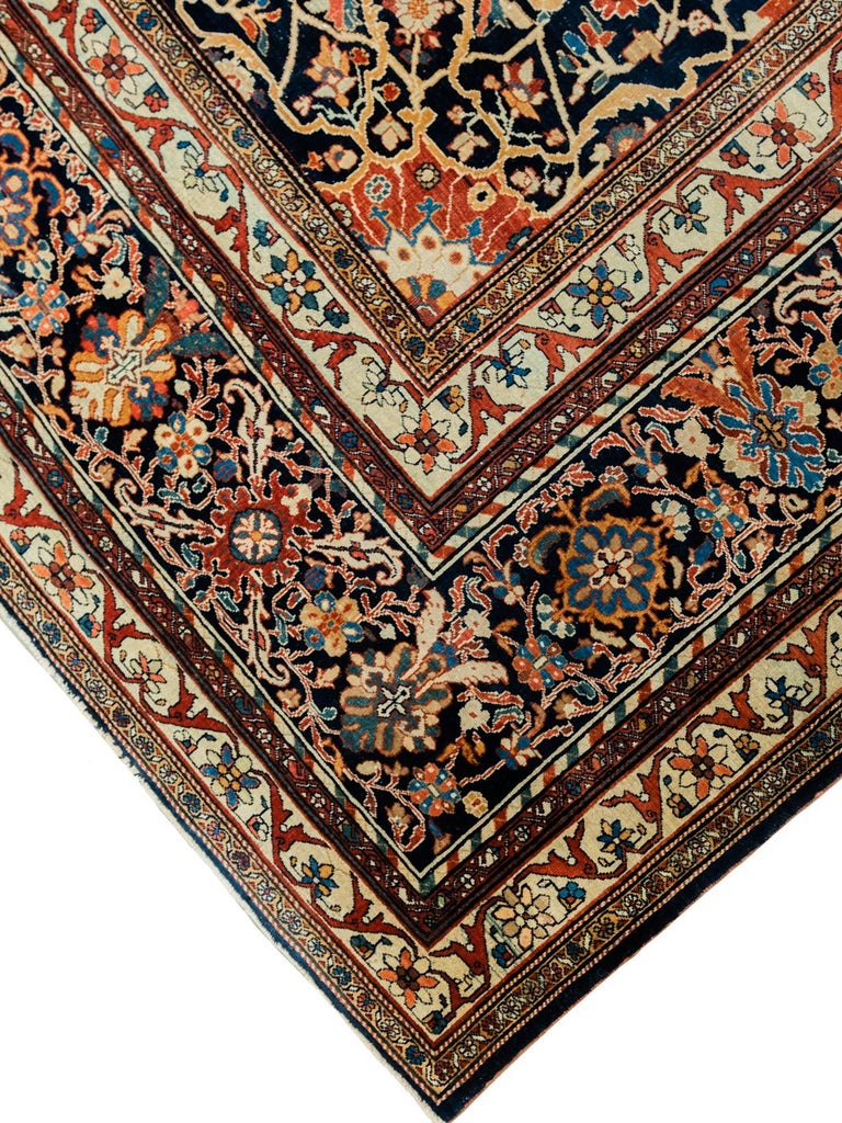 Antique Multi-Medallion and Multi-Color Persian Farahan Carpet For Sale ...