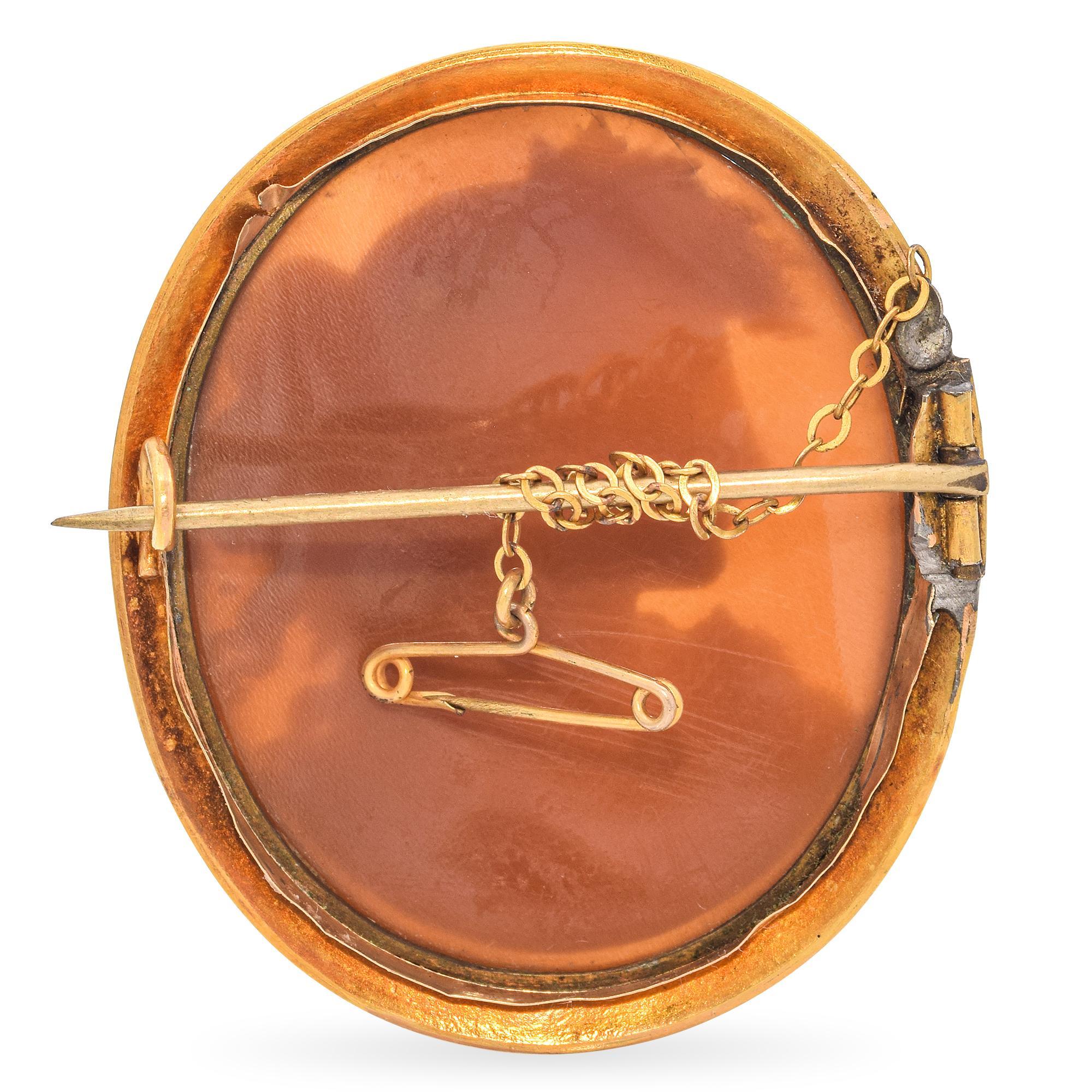 Antique Museum Quality High Relief Baccante Brooch For Sale at 1stDibs