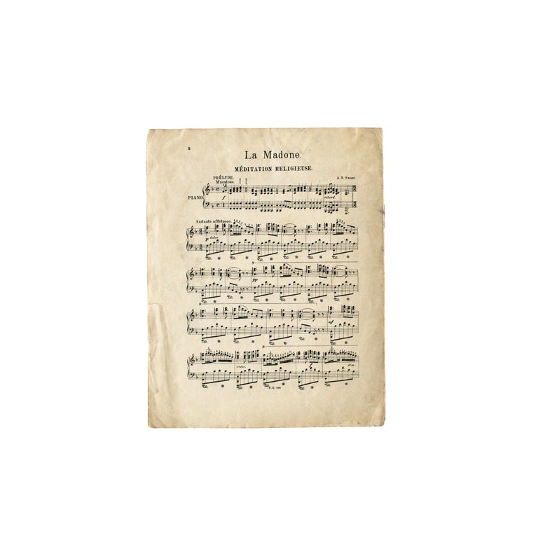 Antique Music Sheets from Late 1800s-1920s Sweden For Sale at 1stDibs