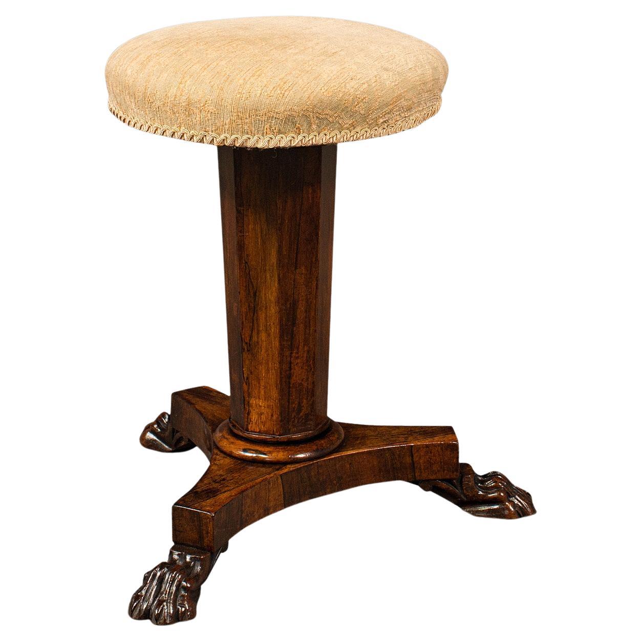 Antique English Victorian Aesthetic Rise and Fall Piano Stool Music ...