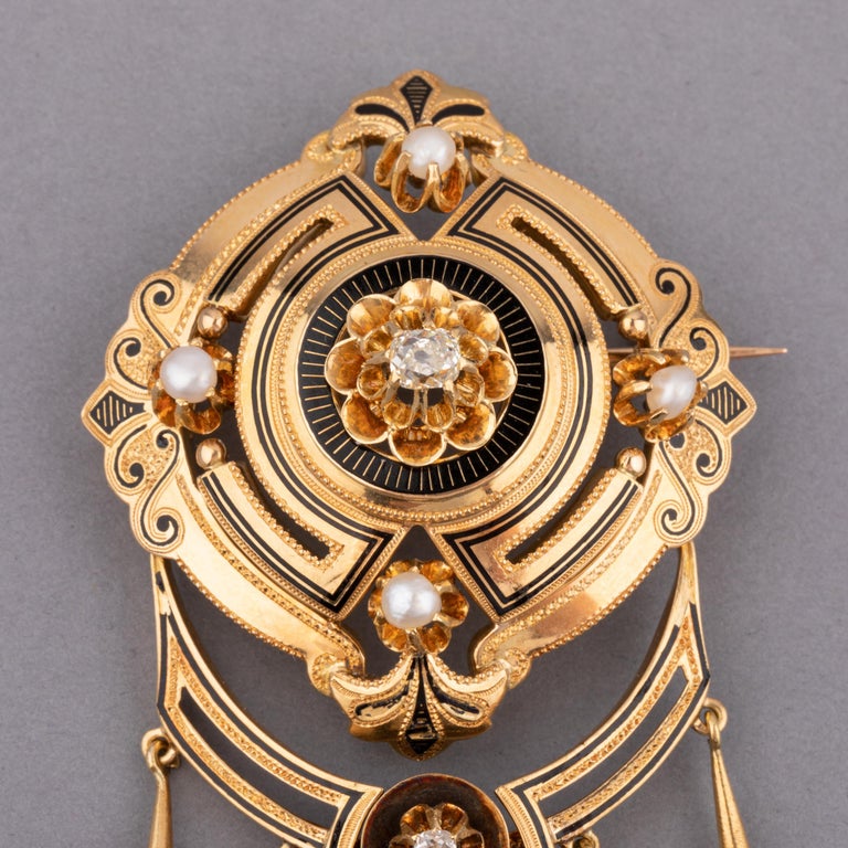 Antique Napoleon III Brooch For Sale at 1stDibs