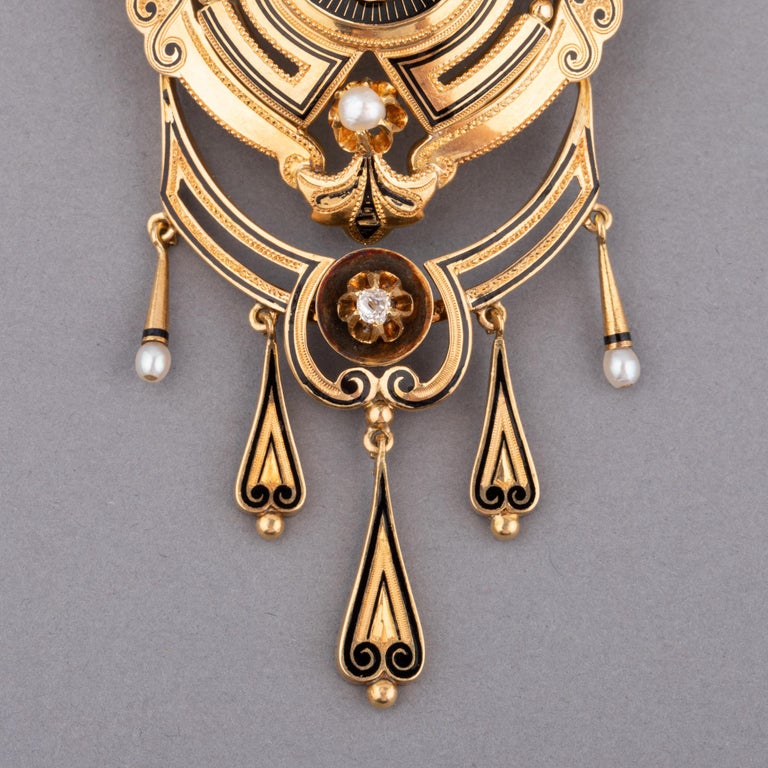 Antique Napoleon III Brooch For Sale at 1stDibs