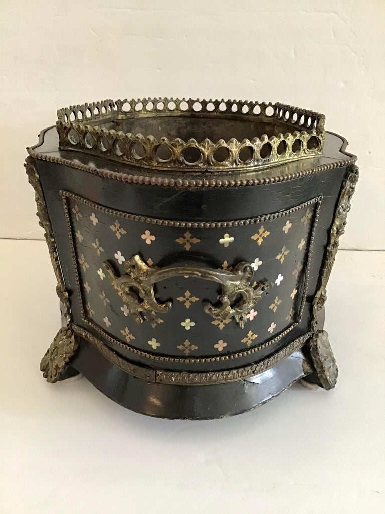 Antique Napoleon III Style Cache Pot For Sale at 1stDibs
