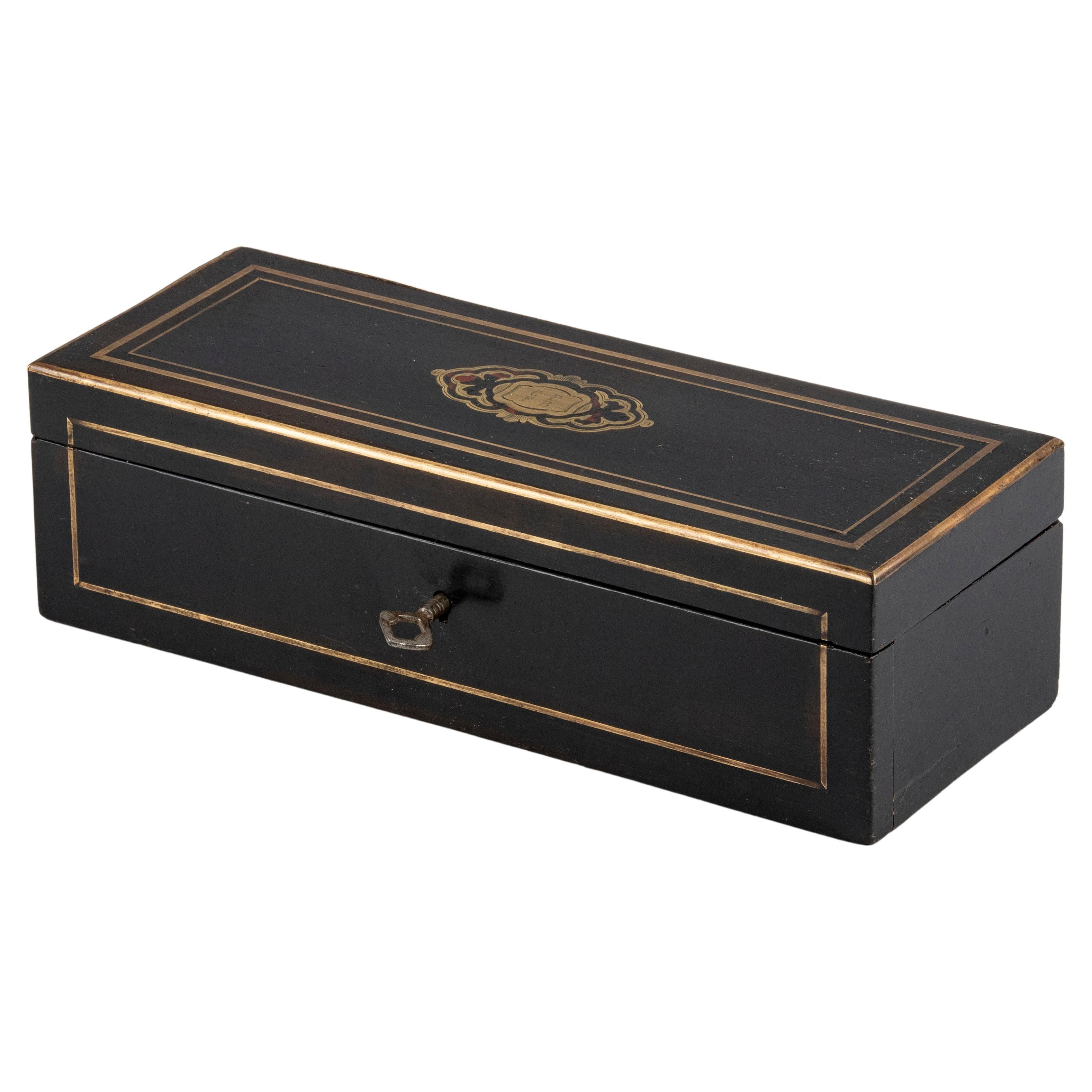 Inlay Wooden Box For Sale at 1stDibs