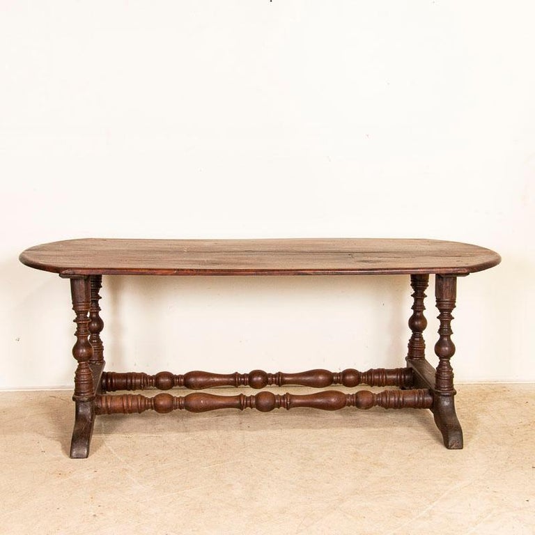 Antique Narra Wood Spanish Colonial Dining Table For Sale at 1stDibs