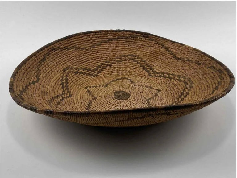 Antique Native American Apache Woven Basket For Sale at 1stDibs