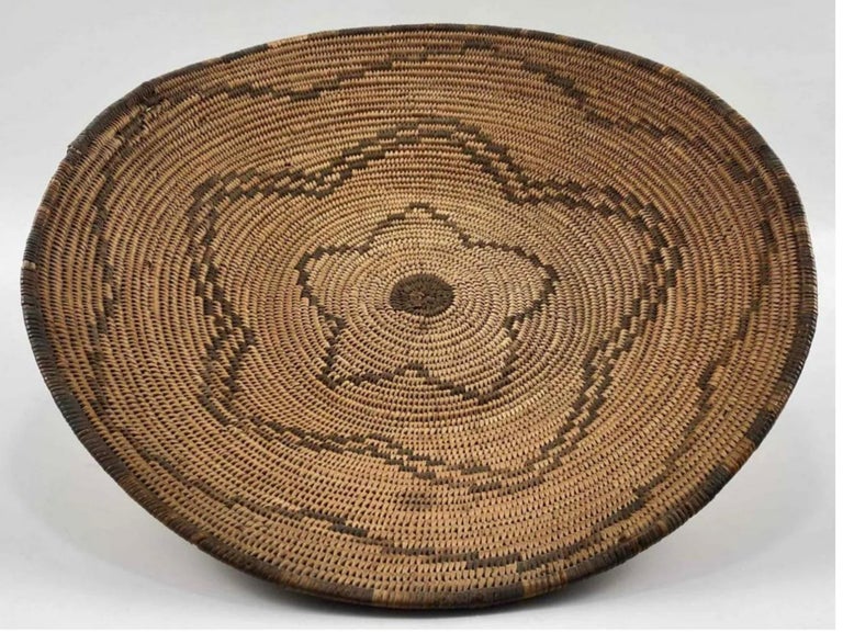 Antique Native American Apache Woven Basket For Sale at 1stDibs