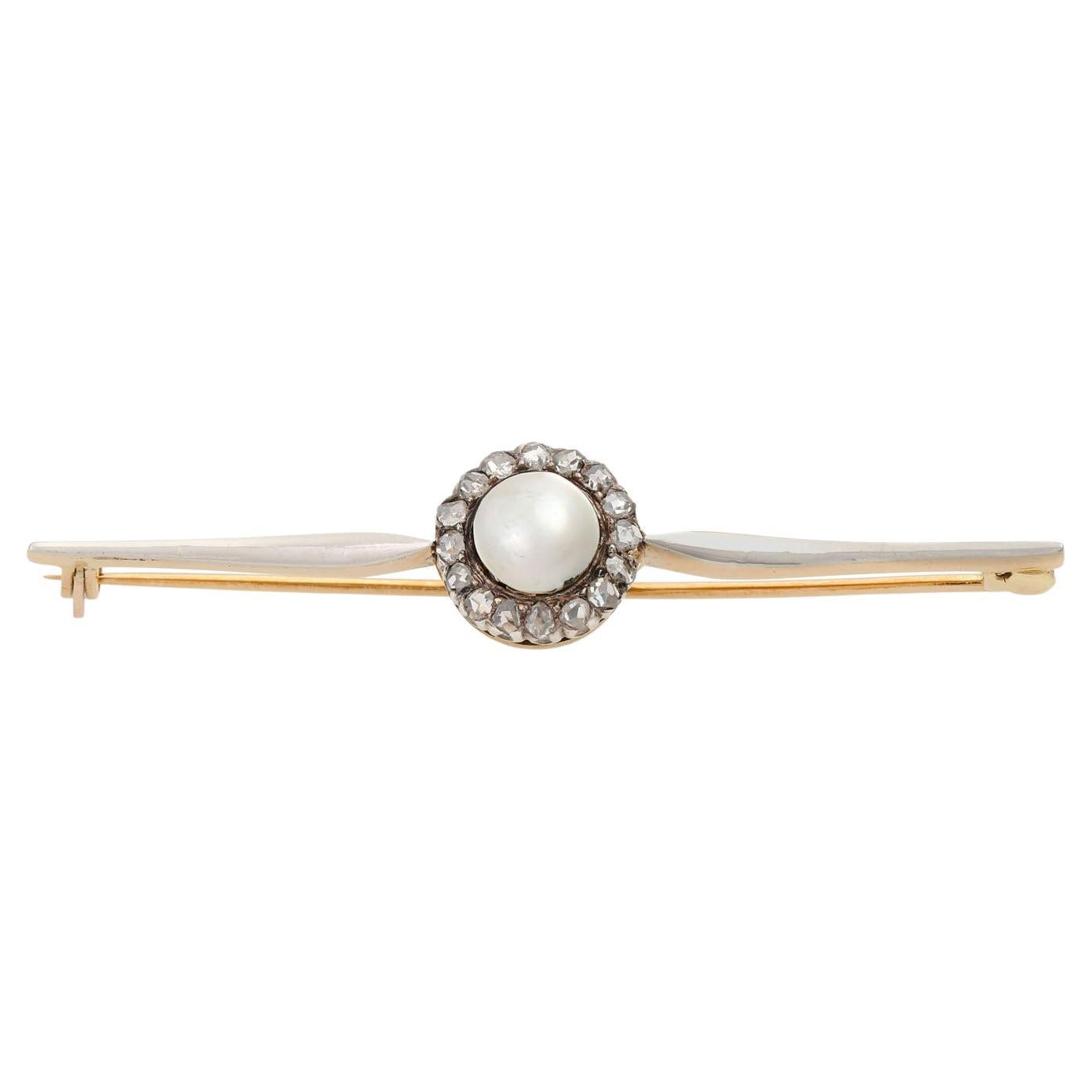 Antique Needle with Mabé Pearl For Sale at 1stDibs