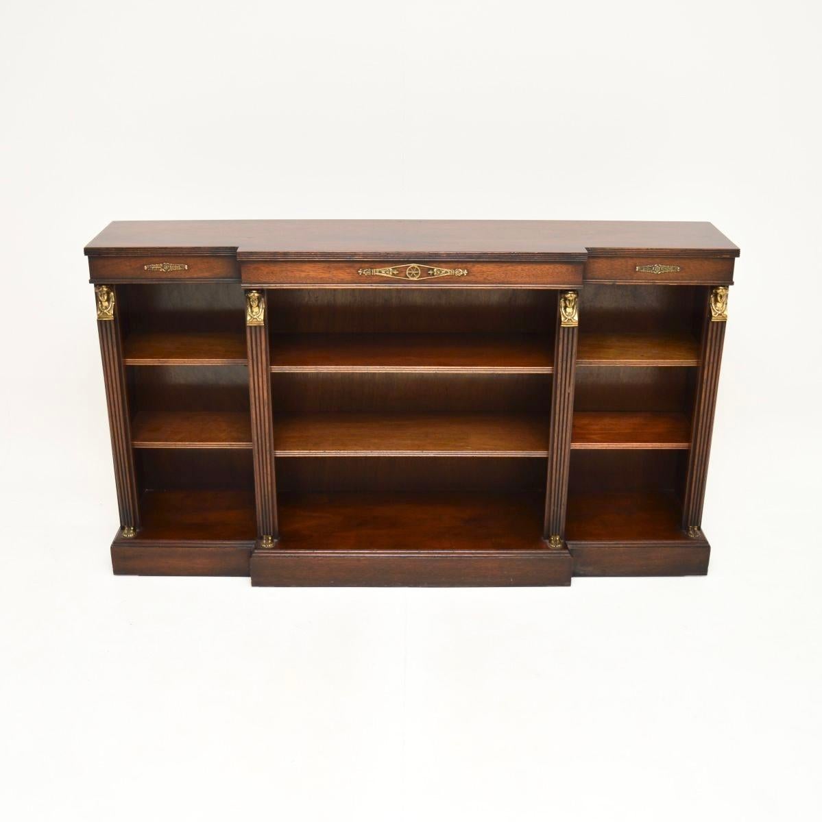 Antique Neo Classical Style Open Bookcase For Sale at 1stDibs