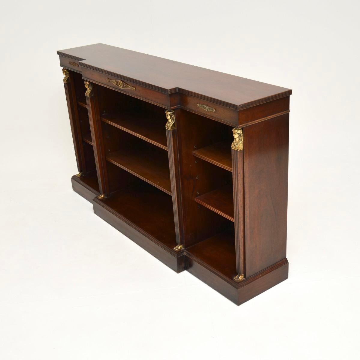 Antique Neo Classical Style Open Bookcase For Sale at 1stDibs