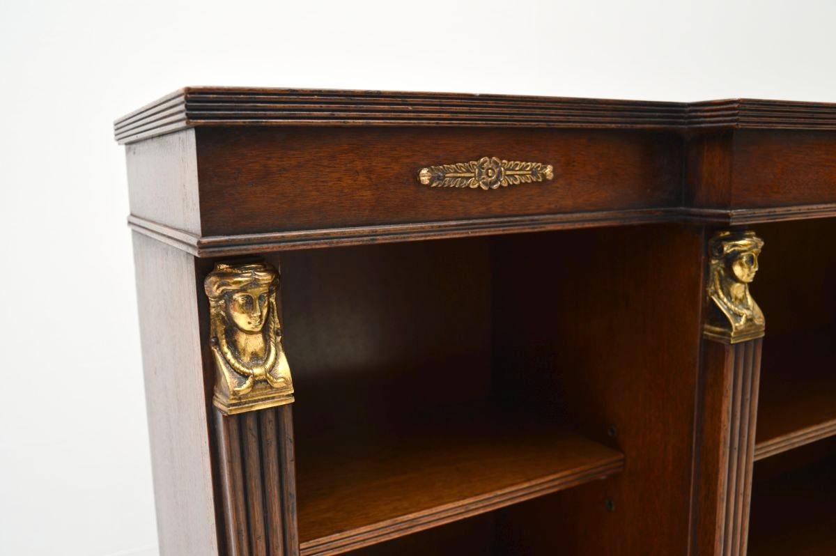 Antique Neo Classical Style Open Bookcase For Sale at 1stDibs